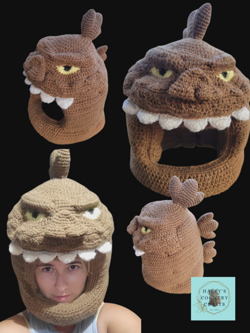 Godzilla hat: Crochet pattern | Ribblr