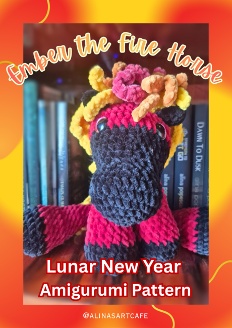 Ember the Fire Horse Lunar New: Crochet pattern | Ribblr