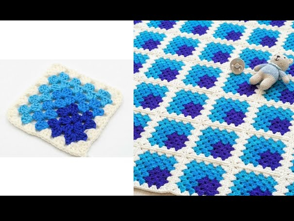 FREE Super Easy Crochet Granny Square: Crochet pattern | Ribblr