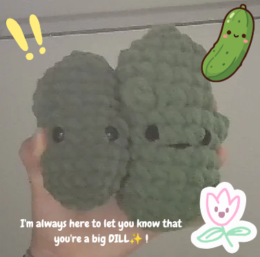 FREE Emotional Support Pickle: Crochet pattern | Ribblr